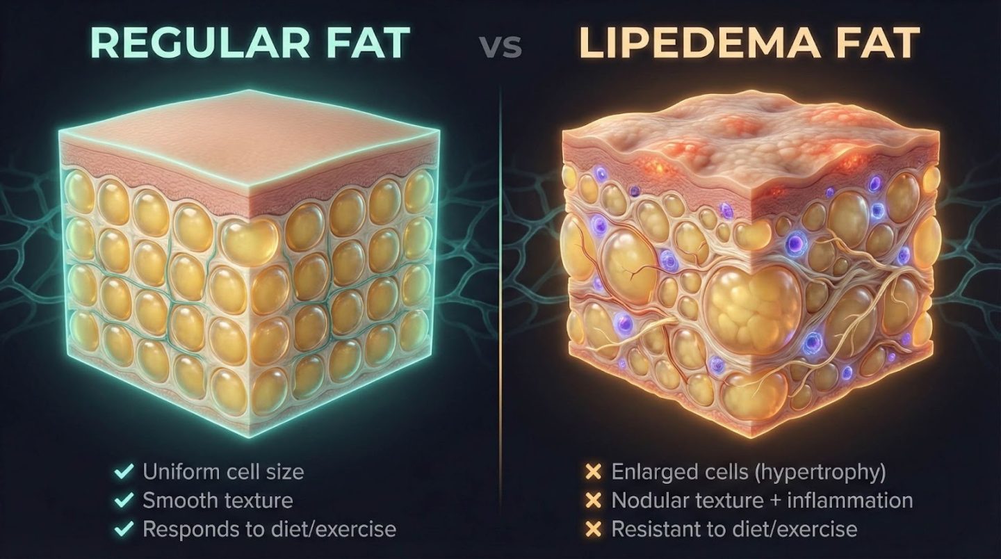 Lipedema Fat vs Regular Fat: Understanding the Key Differences